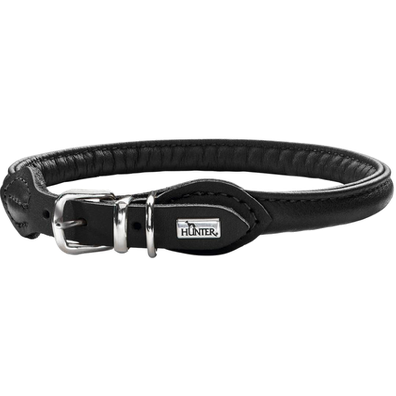 Hunter Hundhalsband Round & Soft Svart | PetXL