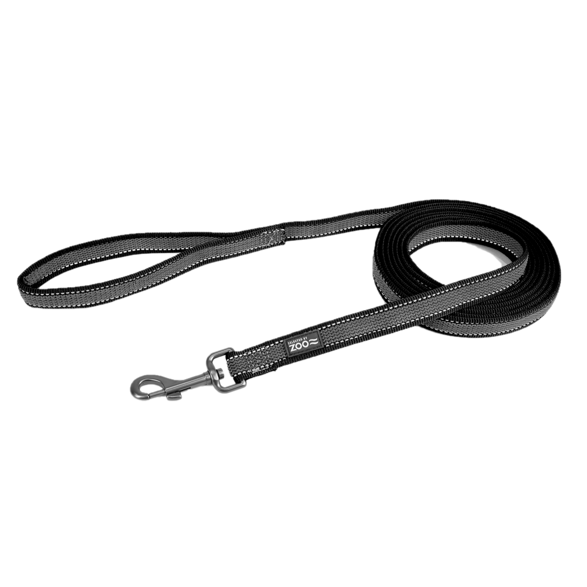 Selected by ZOO Rufus sklisikkert langt bånd 20 mm x 3 m Svart | PetXL