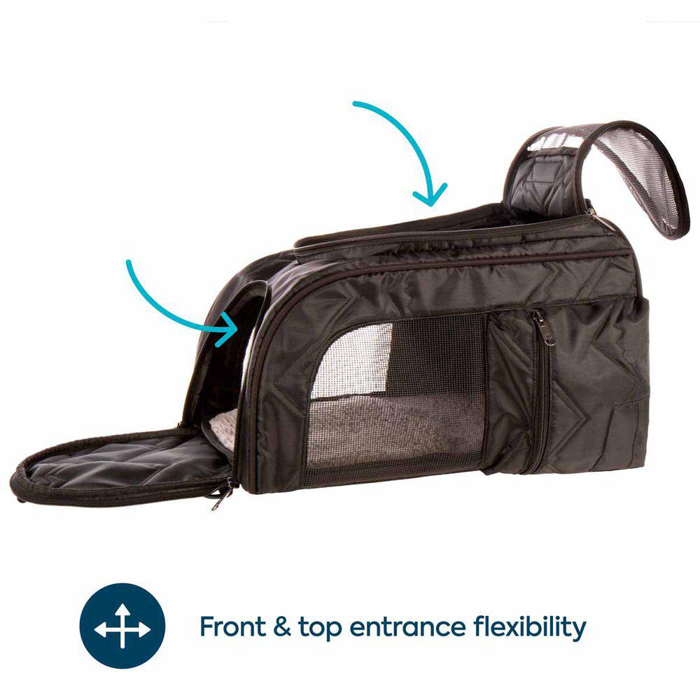 Sherpa Bag Deluxe transportveske og ryggsekk Svart 43x26,5x26,5cm | PetXL