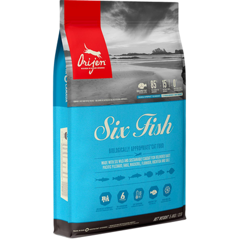 Orijen Cat Six Fish Grain Free - Dry Cat Food | PetXL