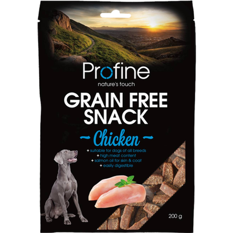 Profine Dog Grain Free Semi Moist Snack Kylling 200g | PetXL